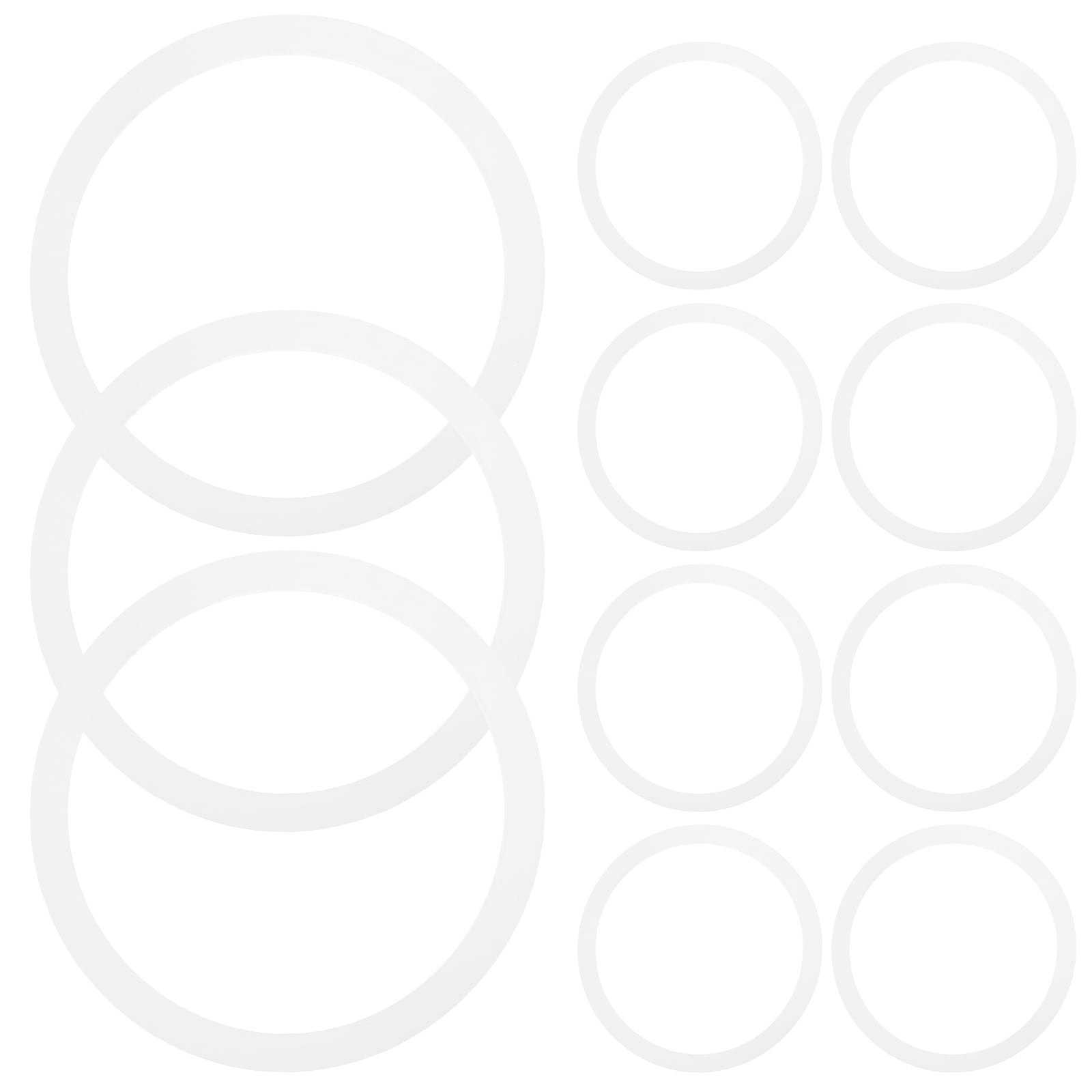 Pungan 20pcs Rubber Gaskets for Glass Jars Airtight Seals Rings Clip ...