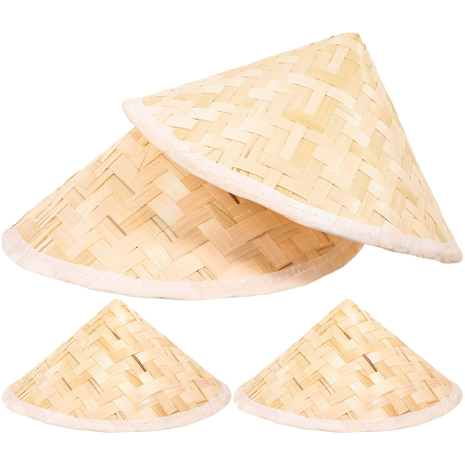 Pungan Bamboo Hat 4pcs Kids Bamboo Fishing Hat Rice Hat Japanese ...