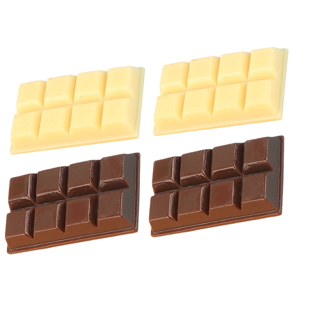 Pungan Chocolate Decor 4pcs Simulated Chocolate Models Pretend Play ...
