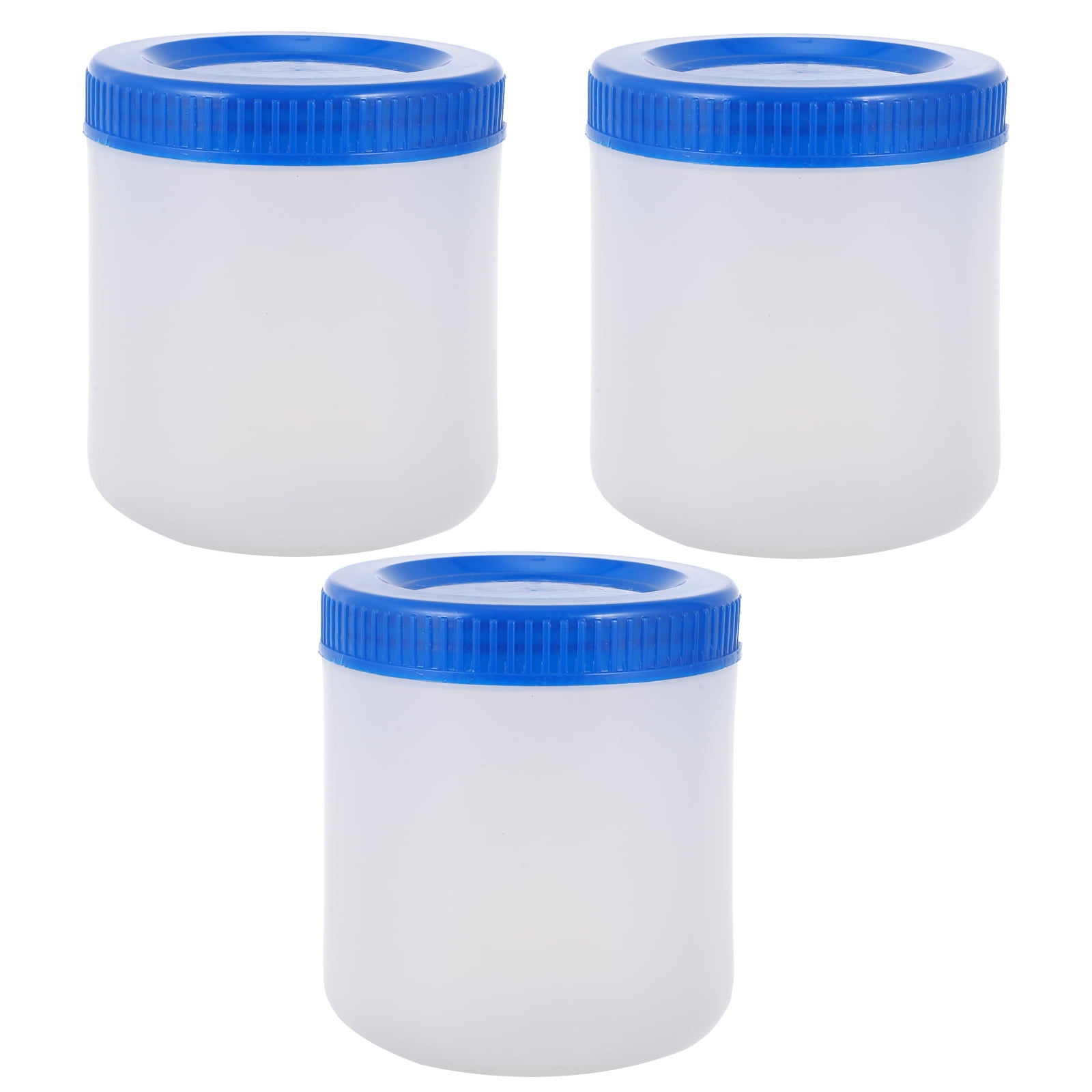 Pungan Clear Plastic Paint Storage Jars with Lids - Set of 3,4.33"X3.74 ...