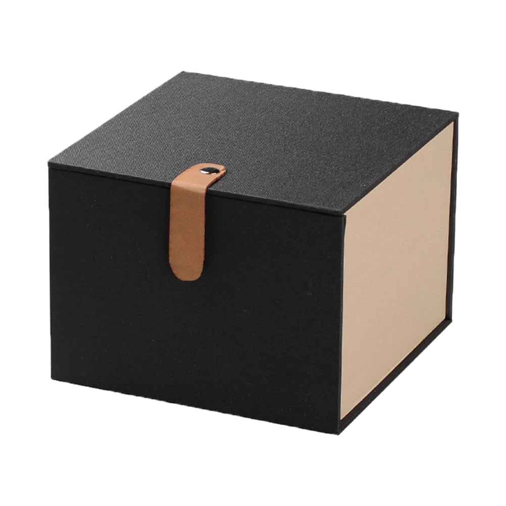 WRISTBIQUE Mug Box Tea Cup Packing Box Black Cloth 1Set 5.7X5.7X4.7in ...