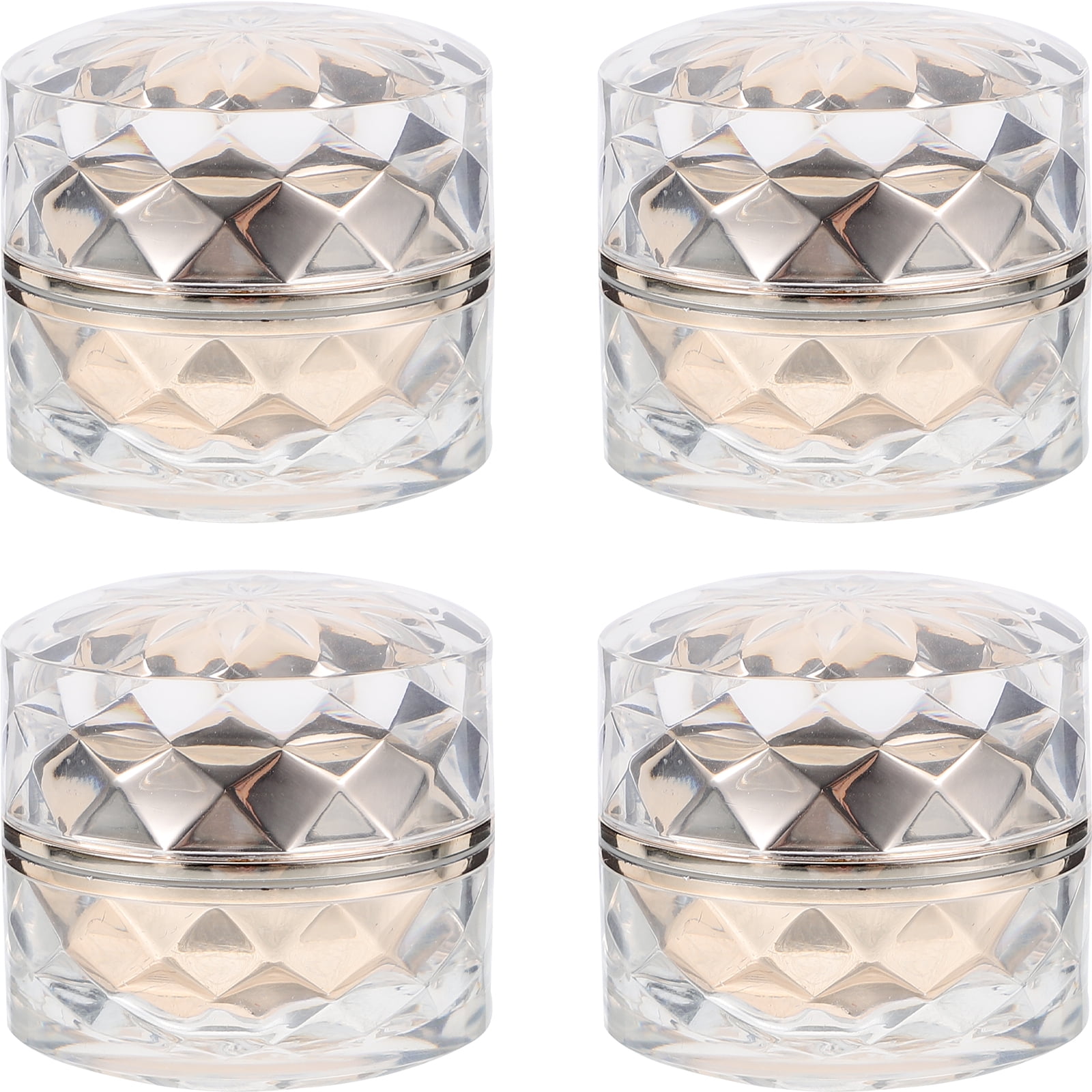Pungan 4pcs Reusable Face Cream Containers Small Acrylic Sample Bottles ...