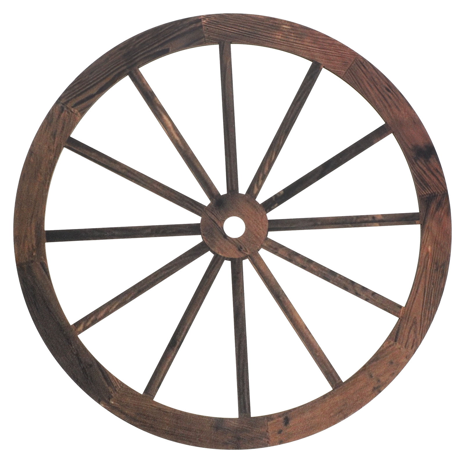Pungan Home Wall Art Wooden Wagon Wheel Wall Art Vintage Wood Wheel ...
