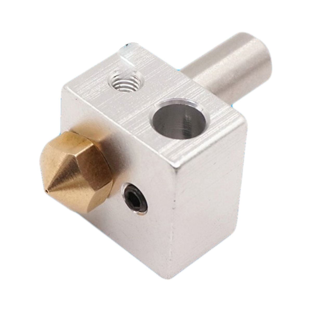 WRISTBIQUE Hot End Extruder Heater Block Set Aluminum Alloy Silver 1Set ...