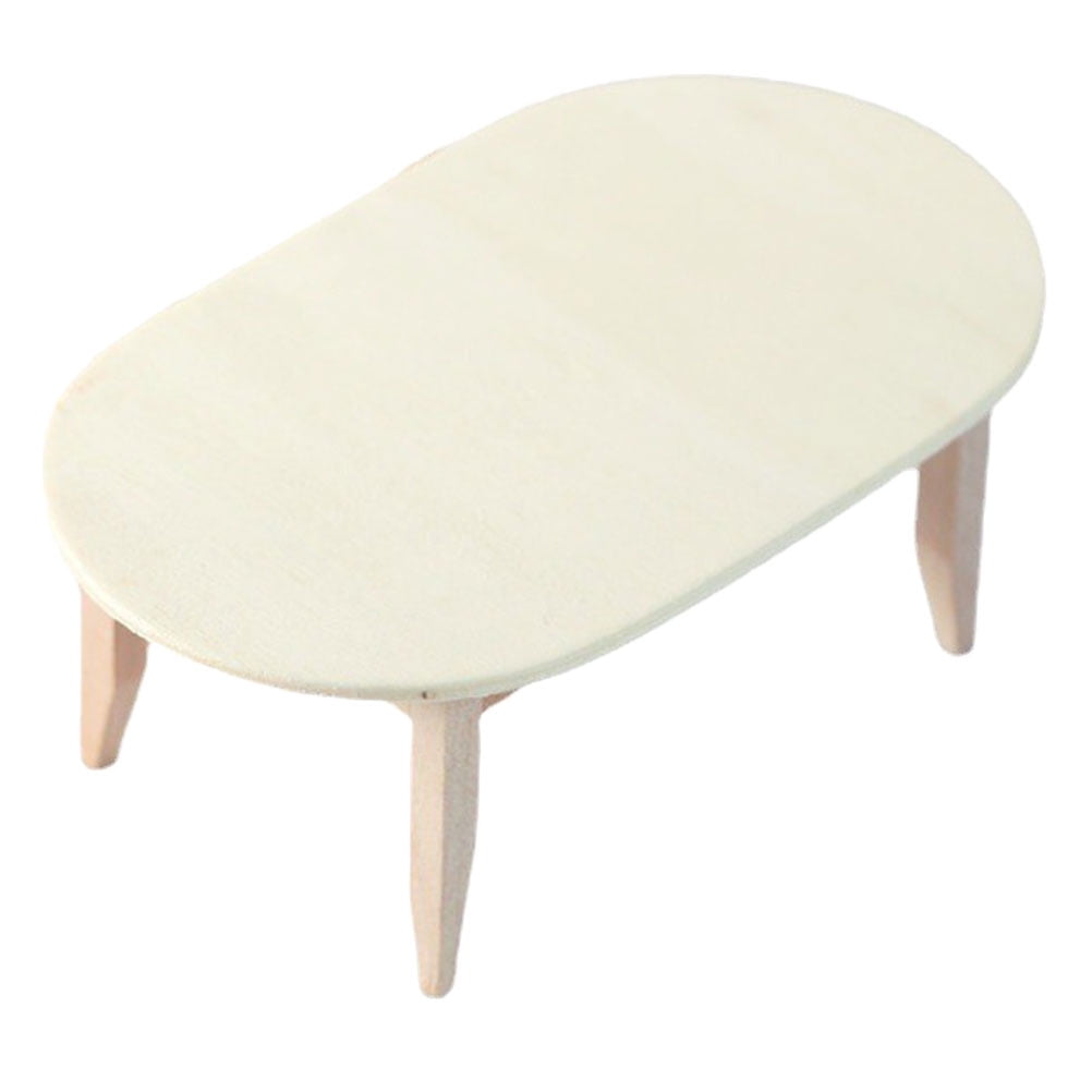 Pungan Mini Tea Table 1pc Mini House Ornament Wooden Tea Table Model ...