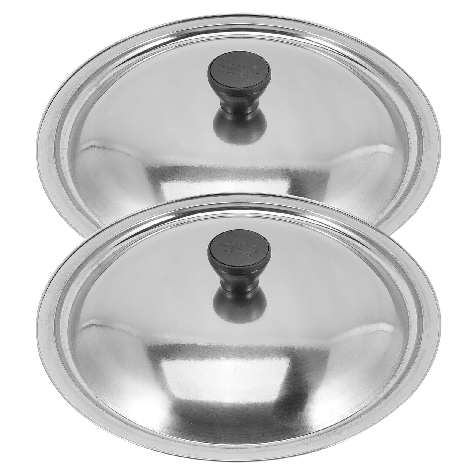Pungan Cover Stainless Steel Pot Lid: 2pcs Pans & Skillets Cover,10.24 ...
