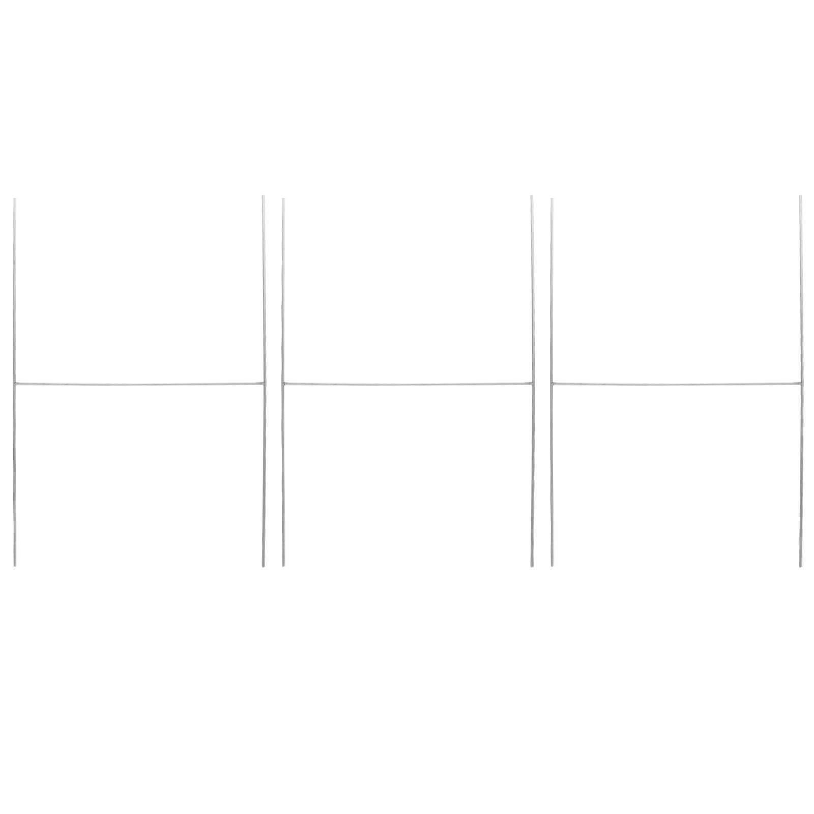 Pungan Poster Stand 3pcs H Frame Sign Stakes for Yard Signs - Silver ...