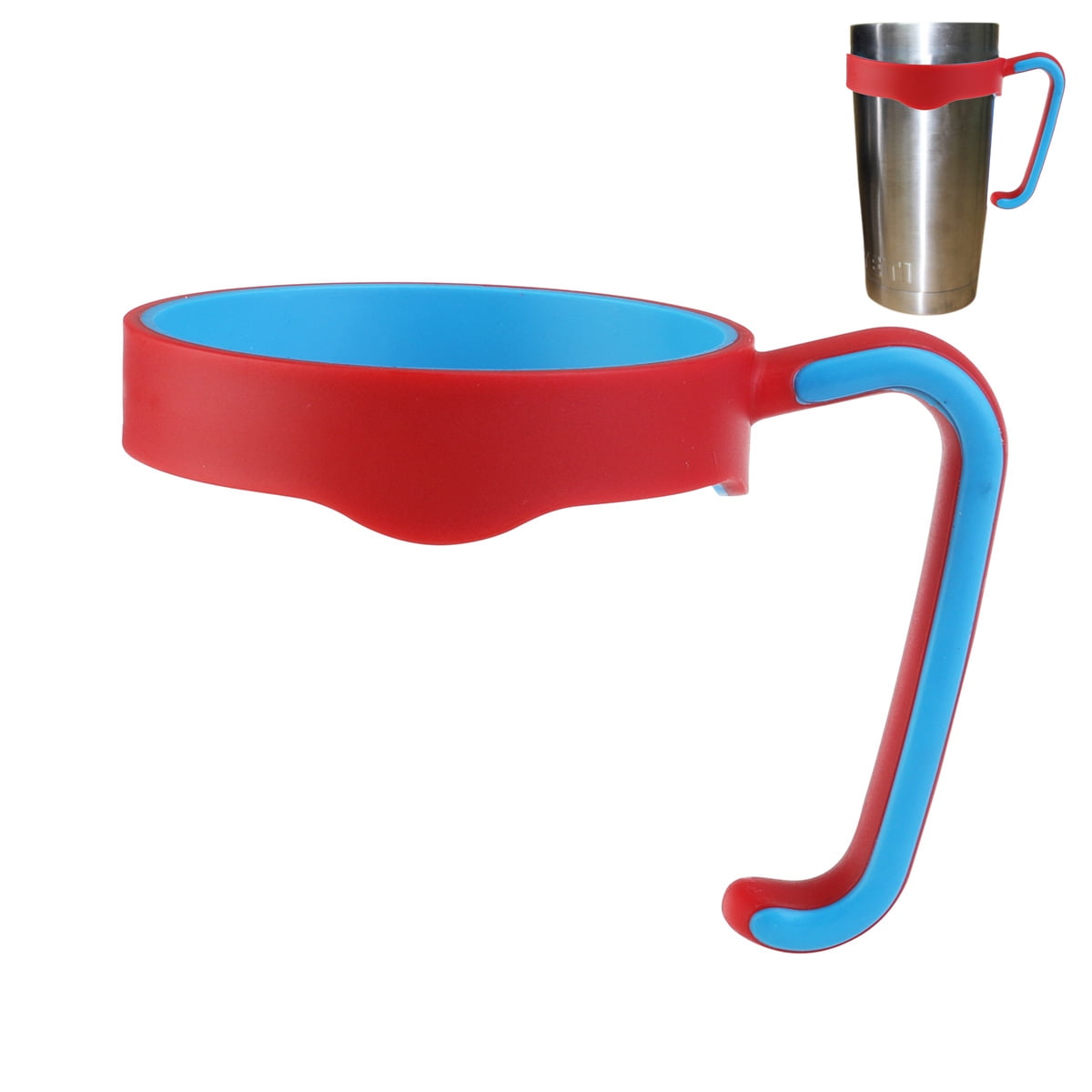 Pungan Red Thermal Mug Handle, Anti- Travel Tumbler Cup Holder, Fits 5. ...