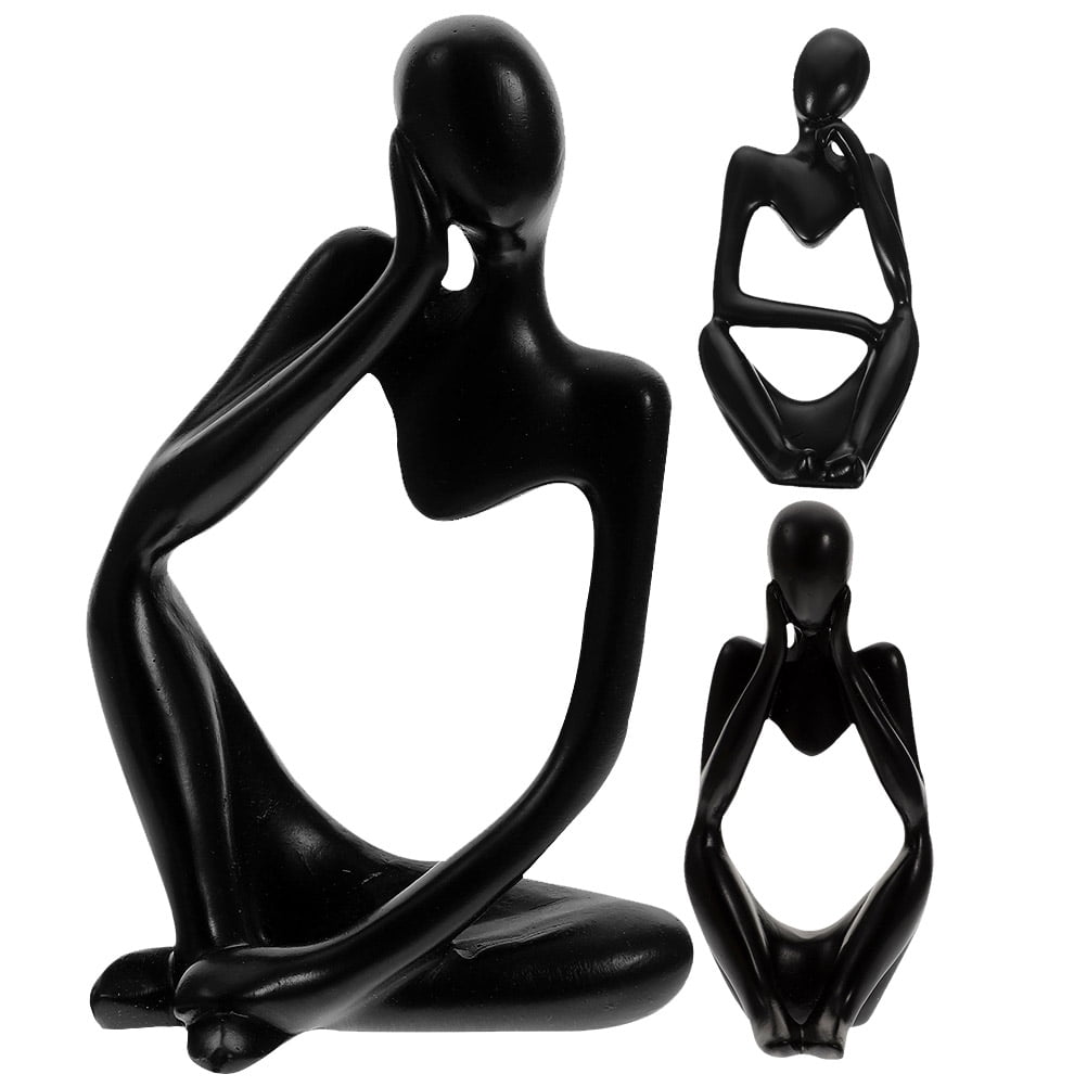 Pungan Thinker Statue 3pcs Thinker Statue Resin Sculpture Thinker ...