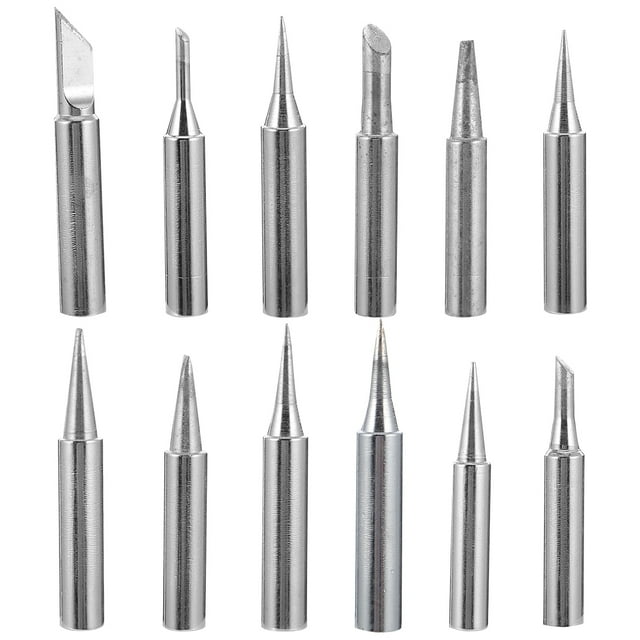 Pungan Welding Tip 12Pcs 900M Soldering Tips for 936 937 907 Irons,1.57 ...