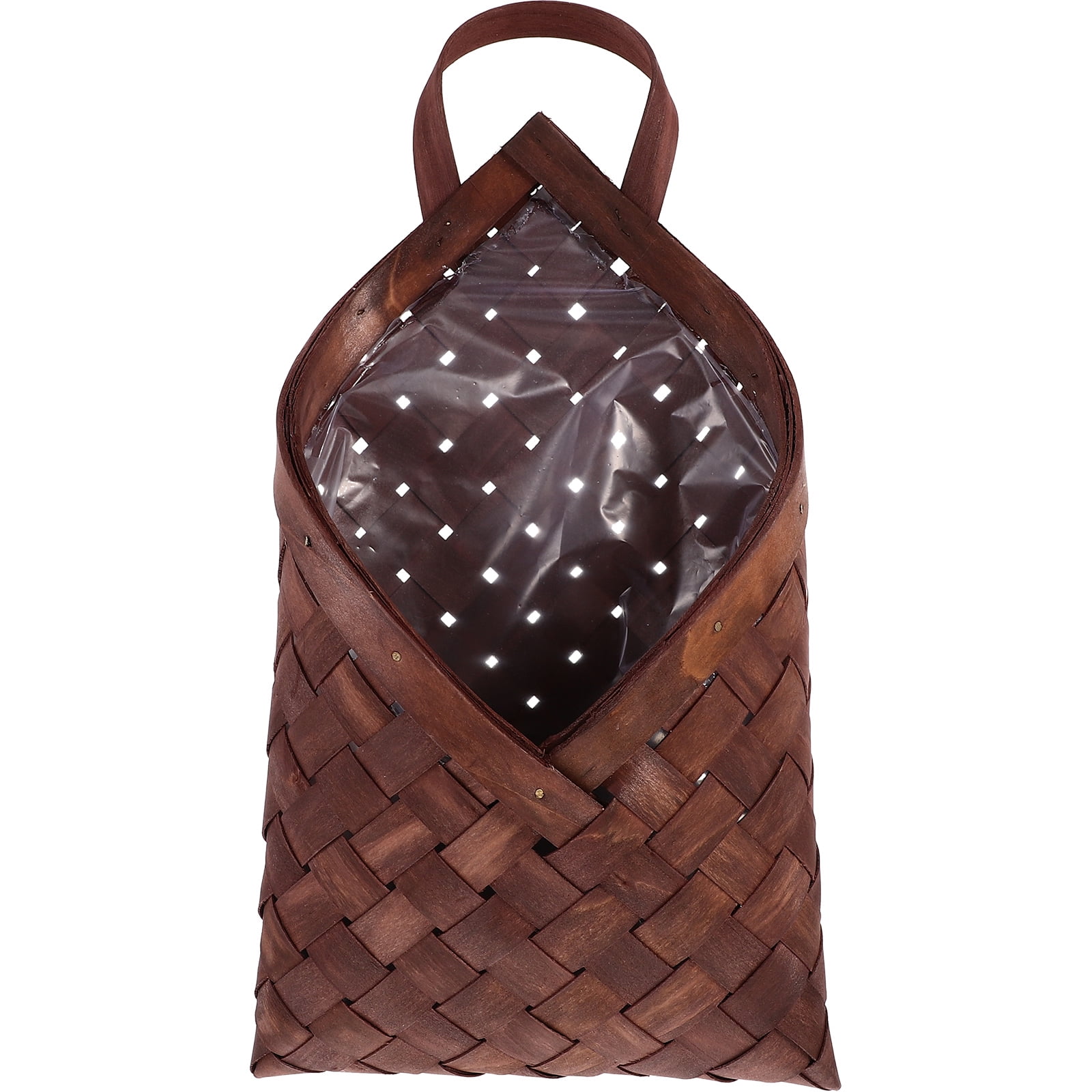 Pungan Woven Flower Basket Hanging Rattan Basket for Indoor/Outdoor ...