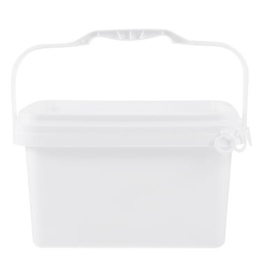 United Solutions 5 Gallon White Plastic Utility Bucket with Comfort ...