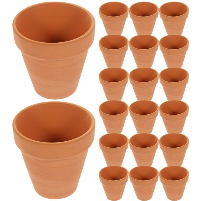 Pungan clay flower pot 20 Mini Terracotta Clay Pots for Plants ...