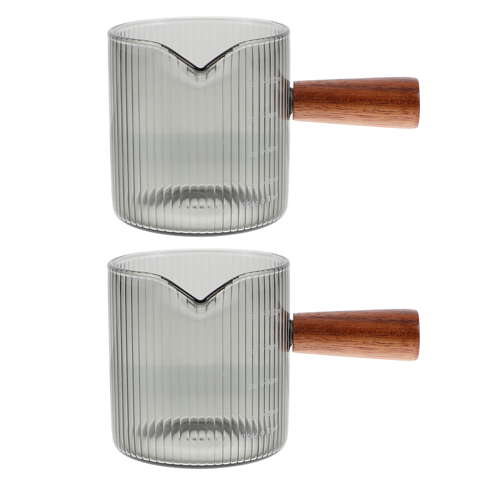 Pungan clear pitcher 2pcs Mini Glass Pitcher Clear Glass Measuring Cup ...