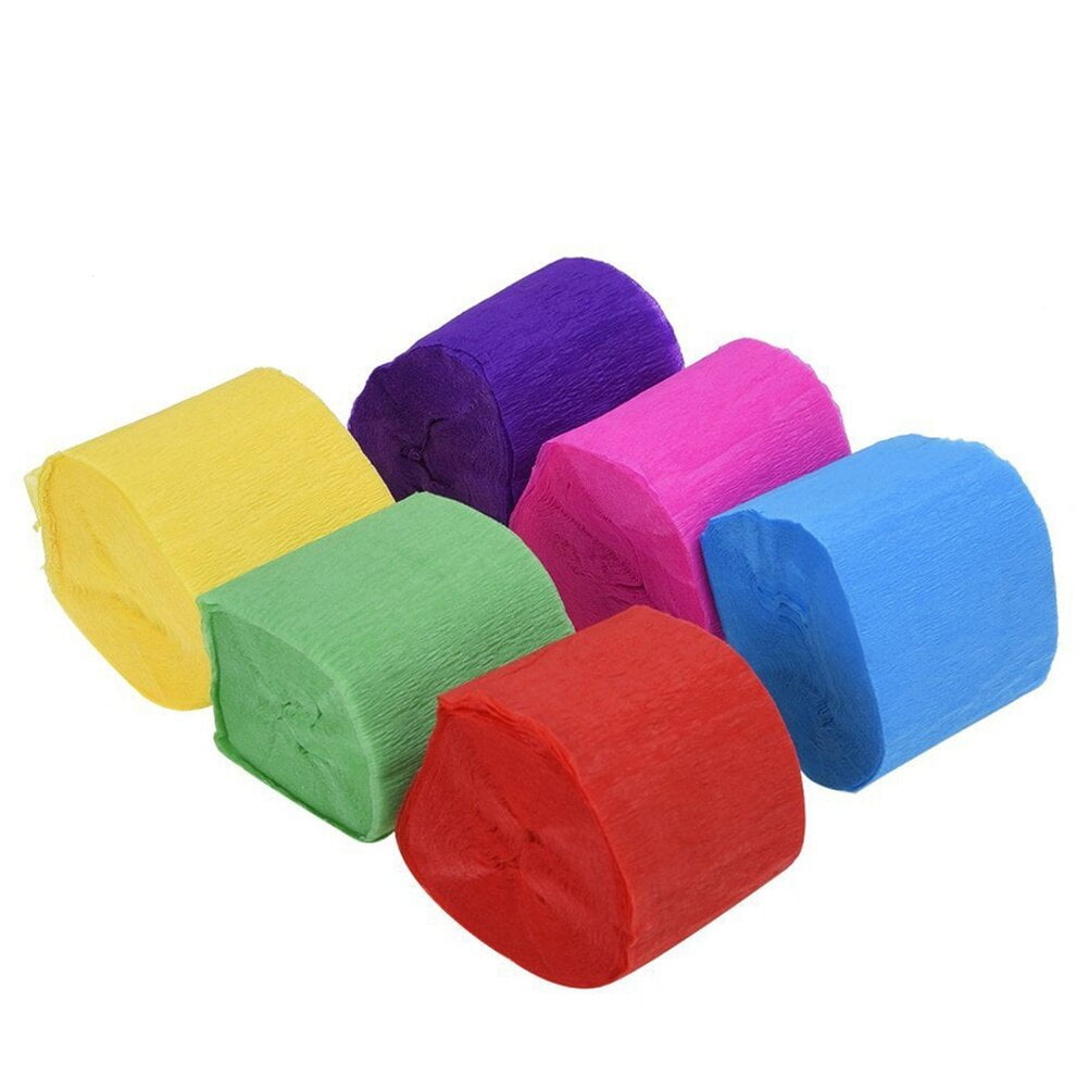Pungan crepe paper Birthday Party Crepe Paper Streamers - 6 Rolls ...