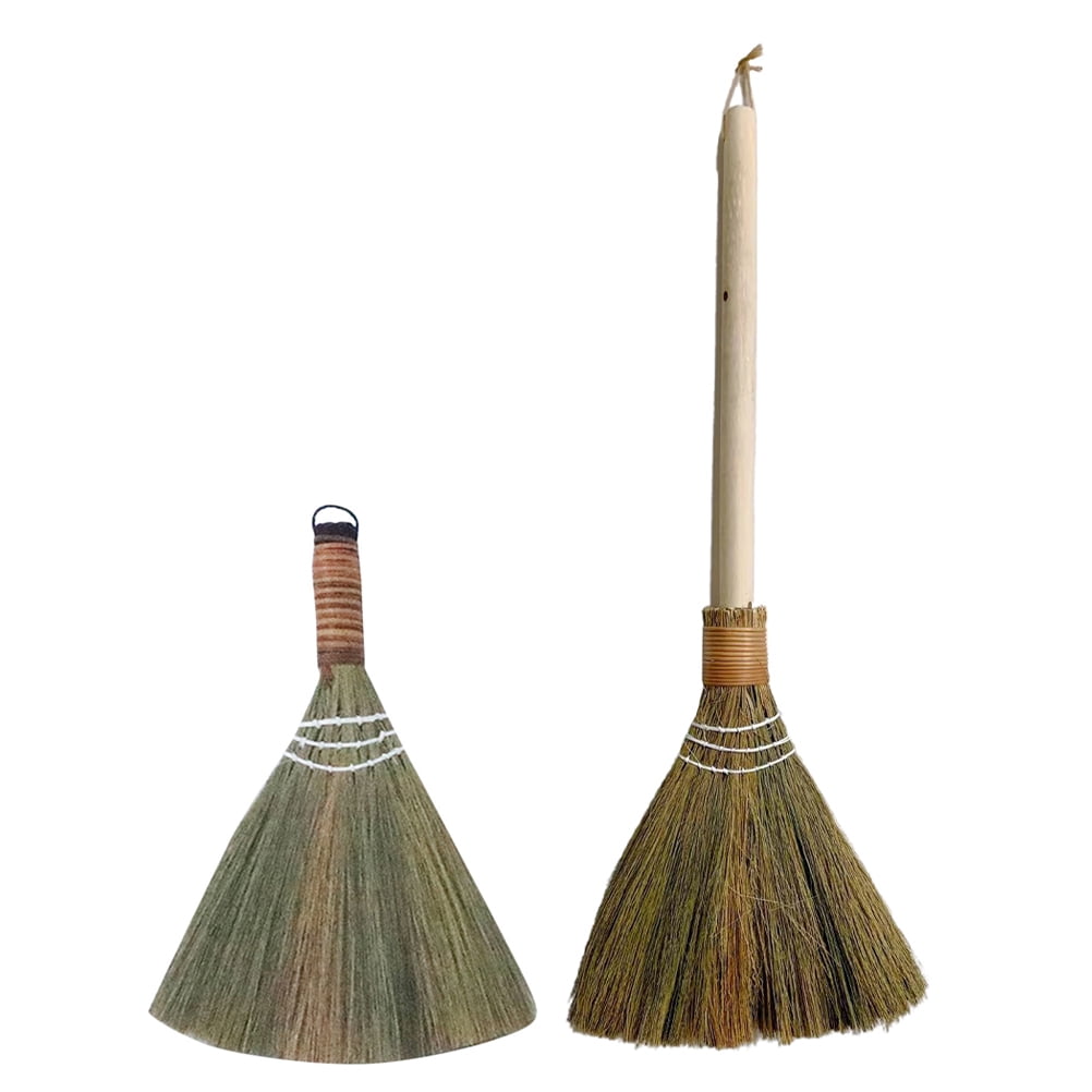 WRISTBIQUE compact broom Cleaning Miscanthus for Cleaners Indoor ...