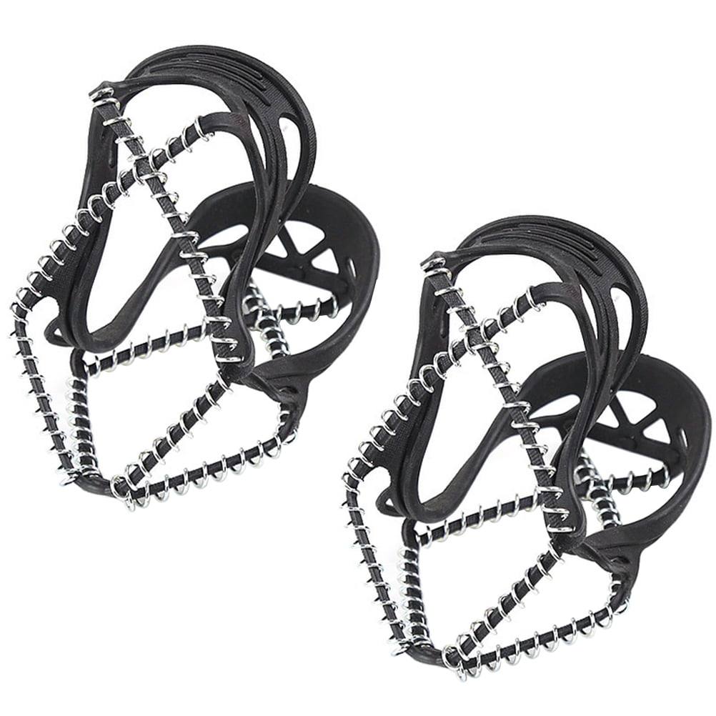 WRISTBIQUE Winter Walking Ice Cleats Black 2Pcs 5.50X5.11X1.97in ...