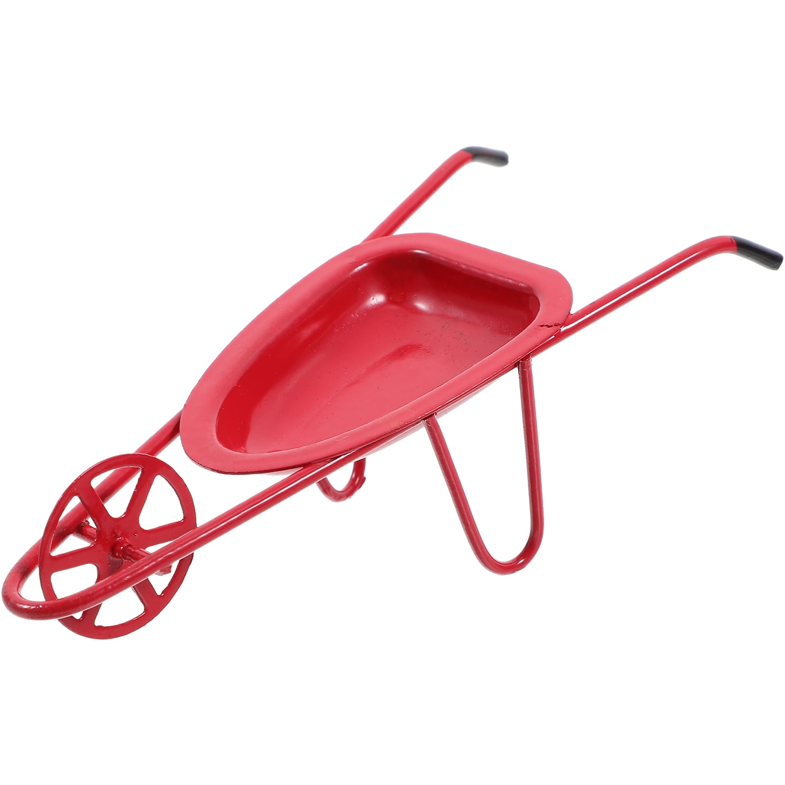 WRISTBIQUE Miniature Garden Cart Model Red Iron for Children and Home ...