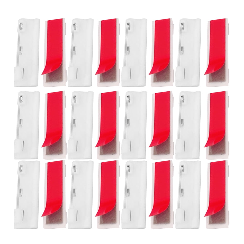 Pungan name tag pin 50pcs DIY Adhesive Badge Plastic Self-adhesive Bar ...