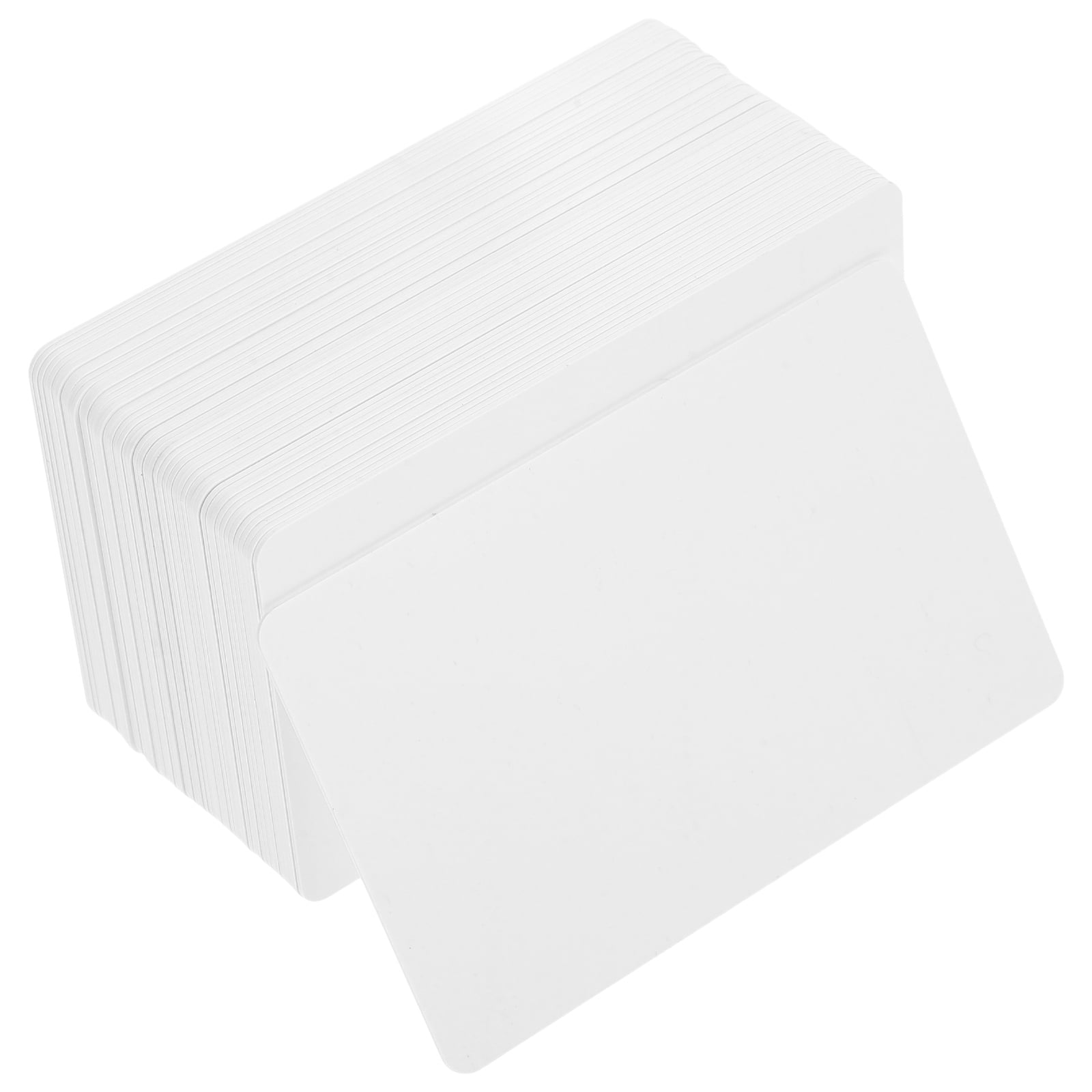ELAYARD White PVC Blank Cards for Decoration, Dual Sided, Smooth Edges ...