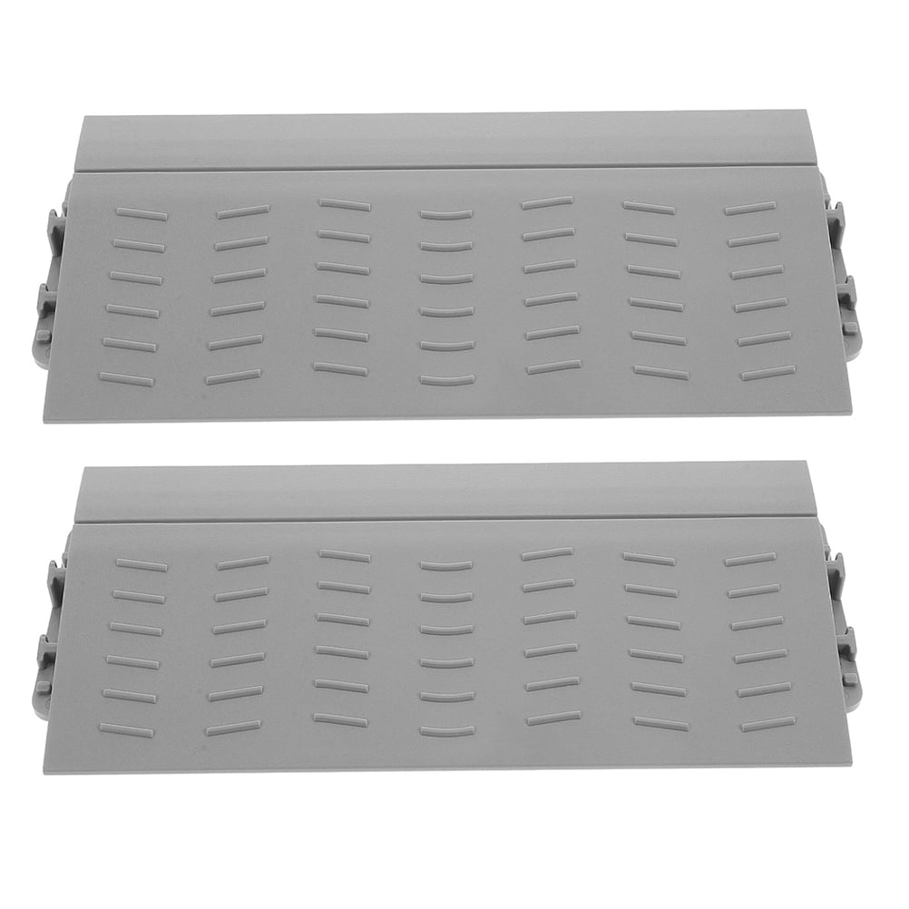 ELAYARD Grey Plastic Robot Vacuum Ramp for Doorways and Thresholds 2Pcs ...