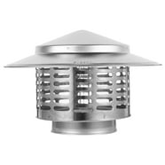 BENTISM Chimney Cap 6-inch 304 Stainless Steel Round Roof Rain Cap ...