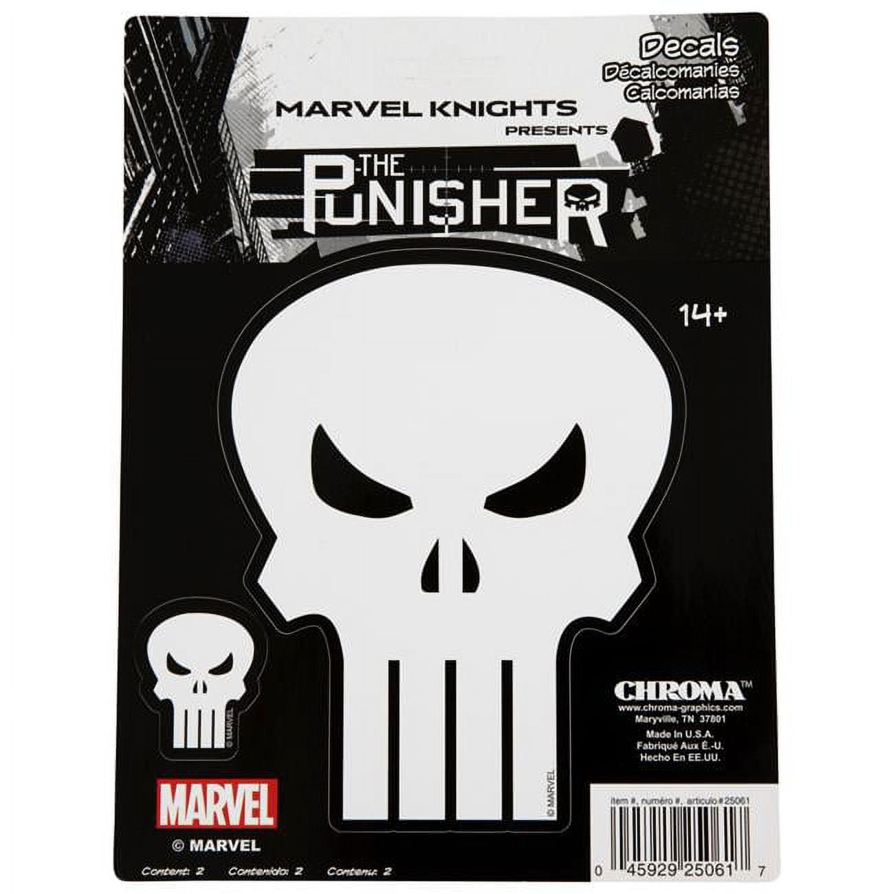 Punisher 834464 Marvel Studios Skull Logo Car Decal - Walmart.com