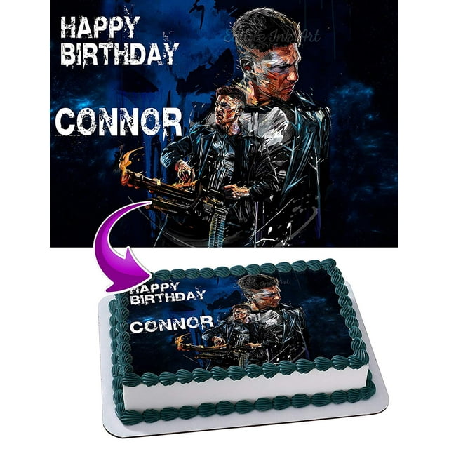 Punisher Marvel Netflix Edible Cake Image Topper Personalized Birthday ...