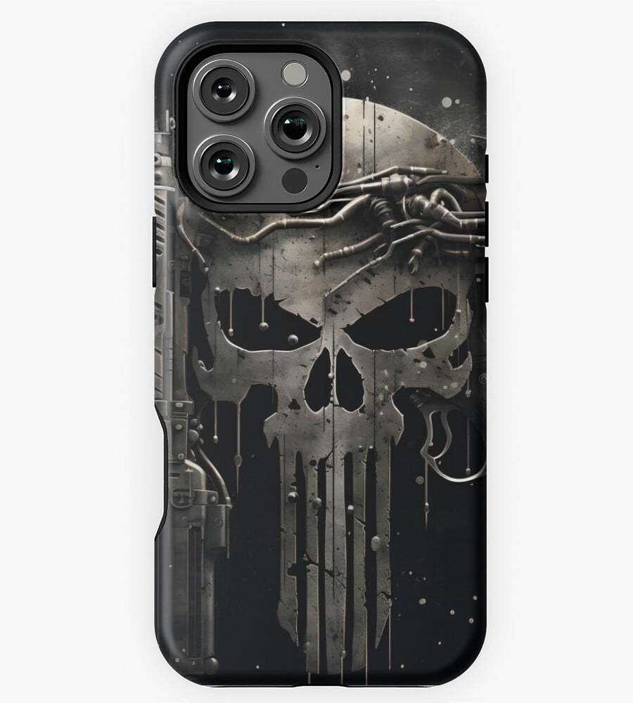 Punisher themed gray Skeleton art print GA6740 Phone Case for iPhone 11 ...