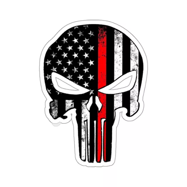 Punishment Comic Book Marine Sniper Firefighter Thin Red Line Sticker ...