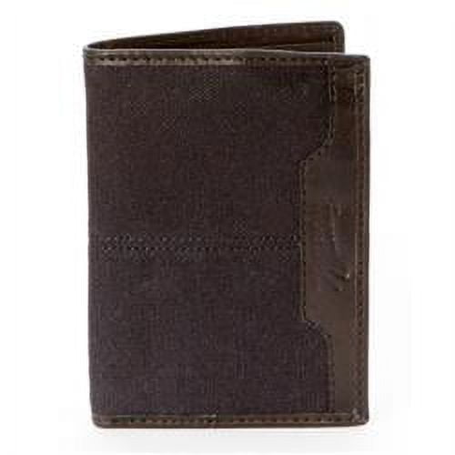 Punita Group 48153 Fletcher Leather & Canvass Bifold Wallet - Walmart.com