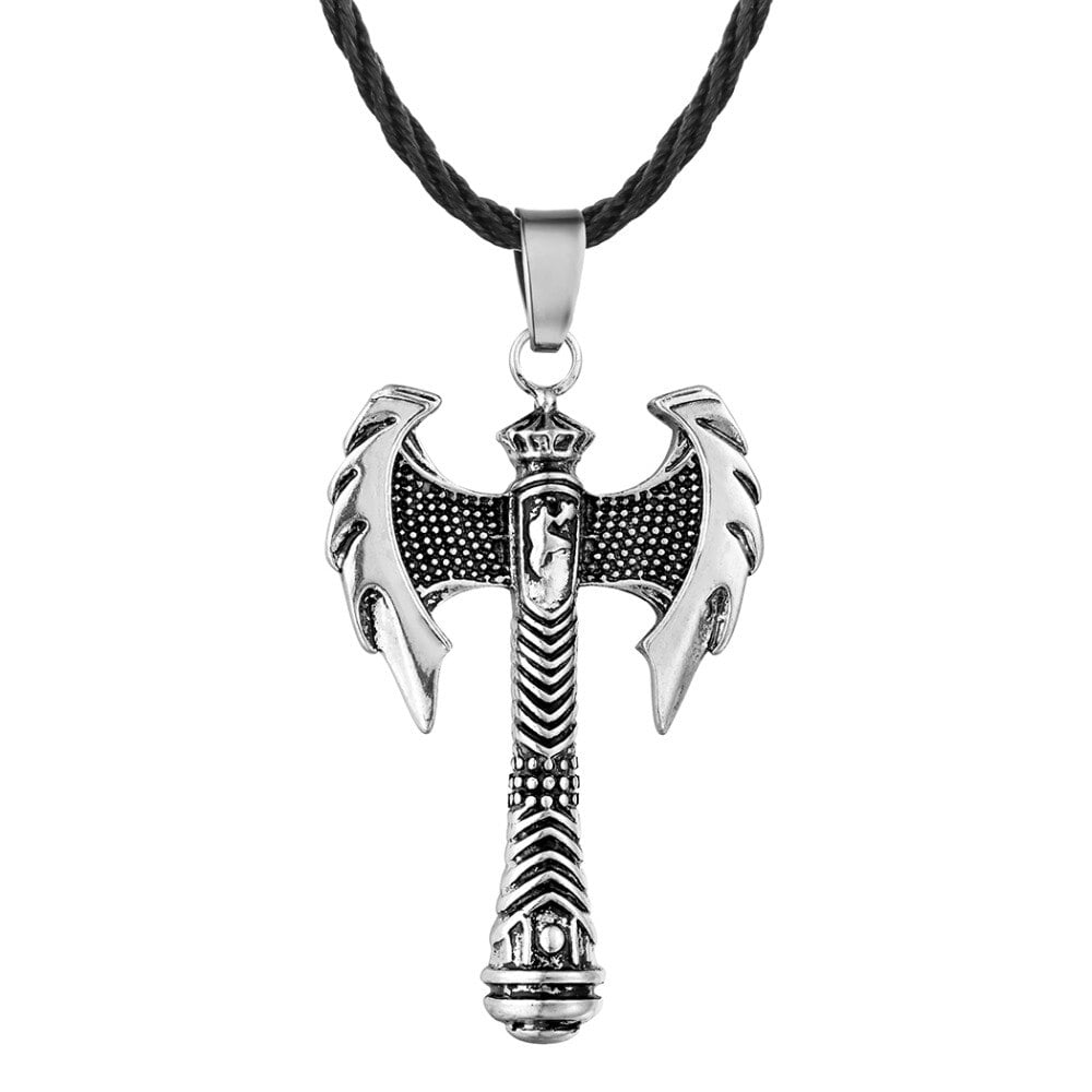 Punk Ancient Greece Axe Weapon Pendant Necklace Birthday Gift Men ...