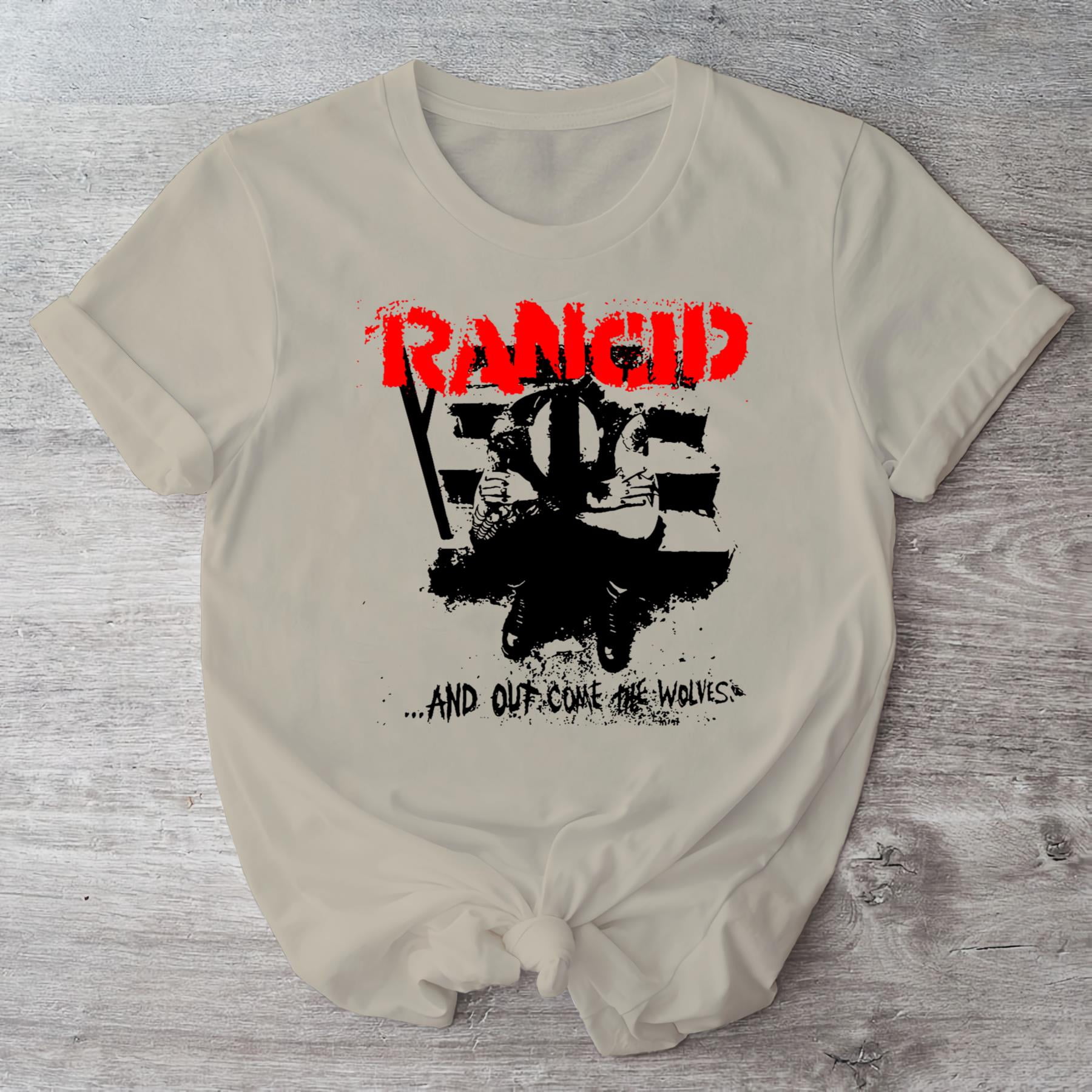 Punk Band Graphic T-shirt - And Out Come The Wolves Design - Walmart.com