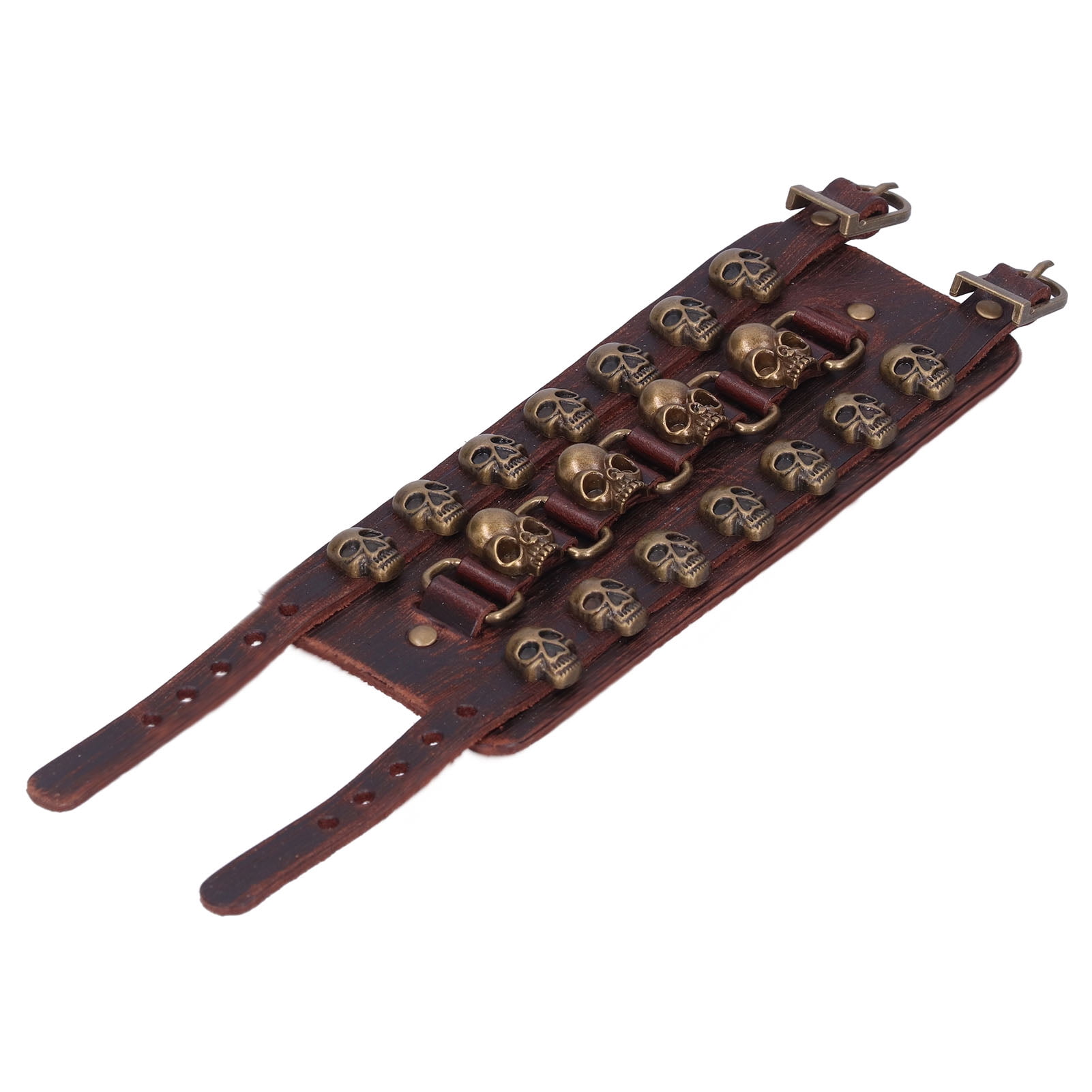 Punk Bracelet, Skull Rivet Wristband For Men For Cosplay - Walmart.com