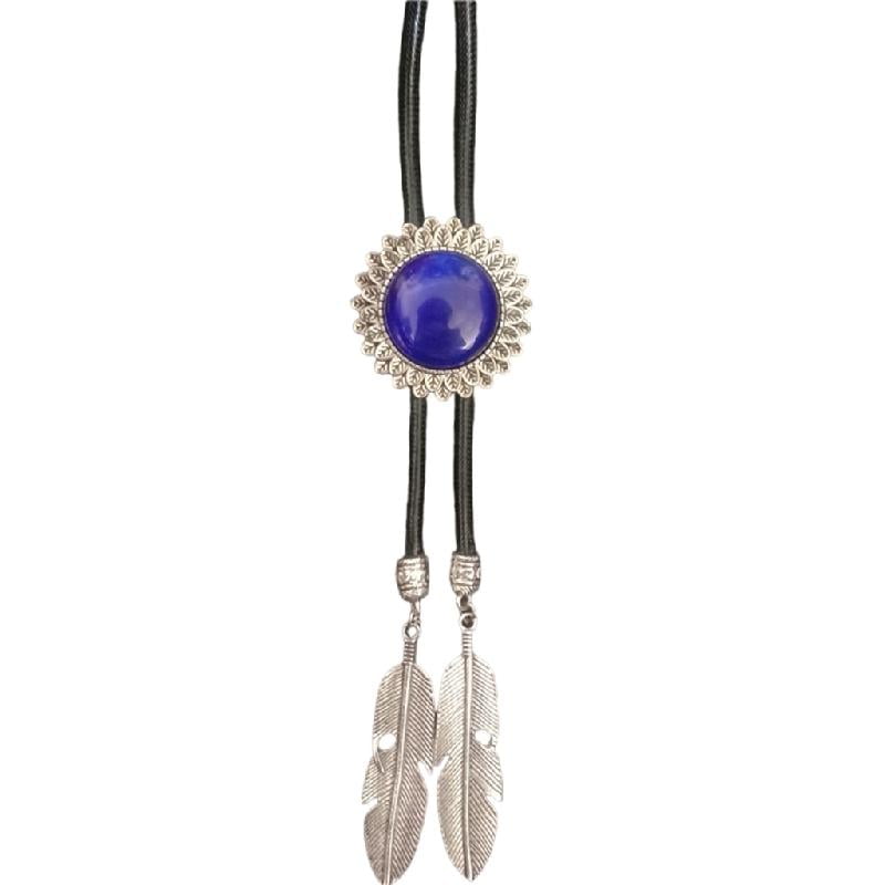 Punk Braided Shoestring Necktie Bolo Tie Western Cowboy Necklace ...