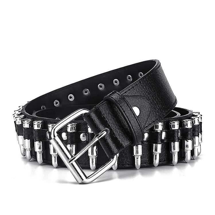 Punk Bullet Rivet Belt Men's Punk European And American Fashion Bullet ...