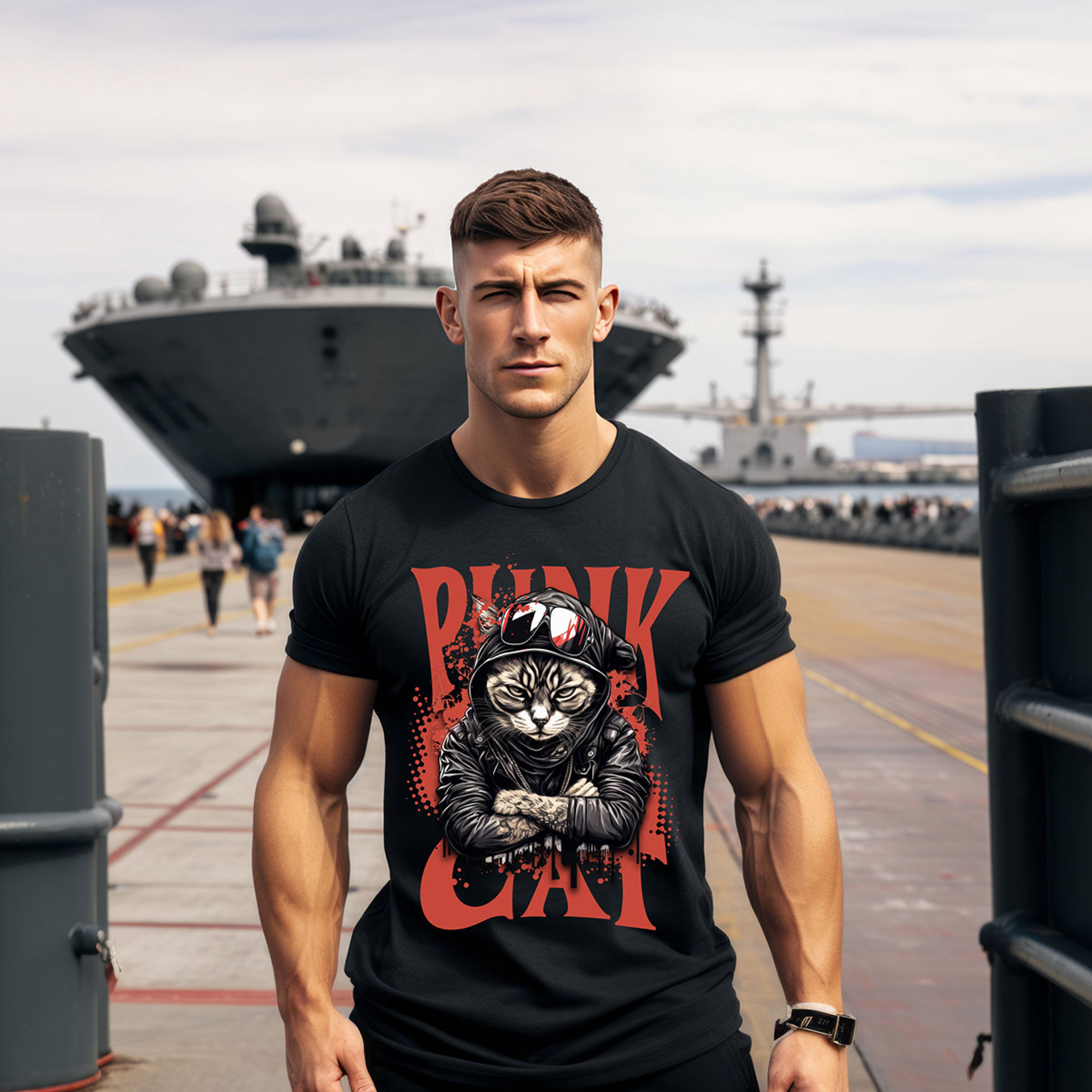 Punk Cat Vibes Tee, shirts that go hard, trendy clothes, cat shirt, alt ...