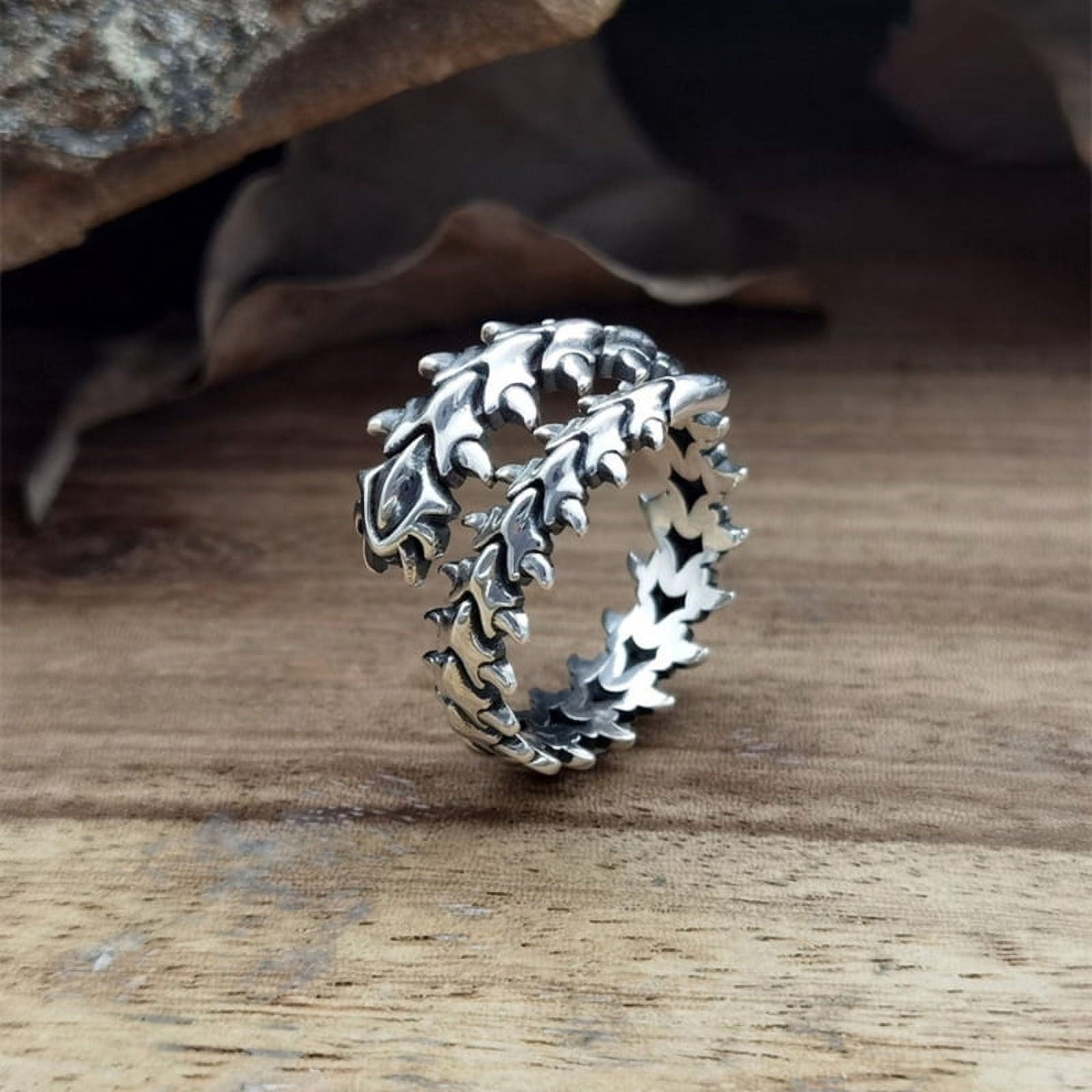 Punk Centipede Ring For Teen Metal Gothic Vintage Winding Couple ...