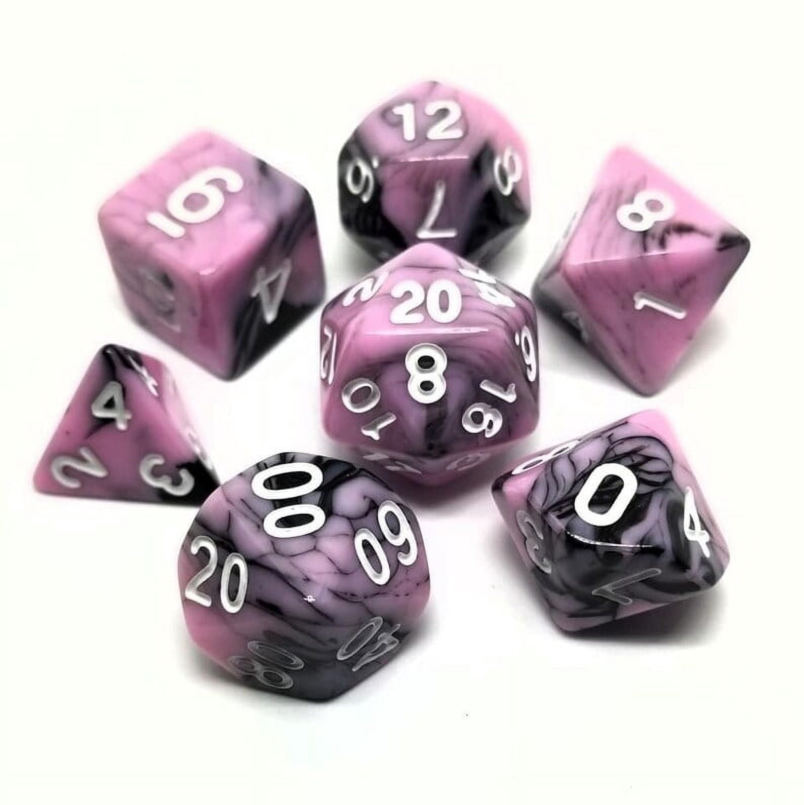 Punk Chic DnD Dice Set | Dungeons and Dragons | 7 Dice RPG Polyhedral ...