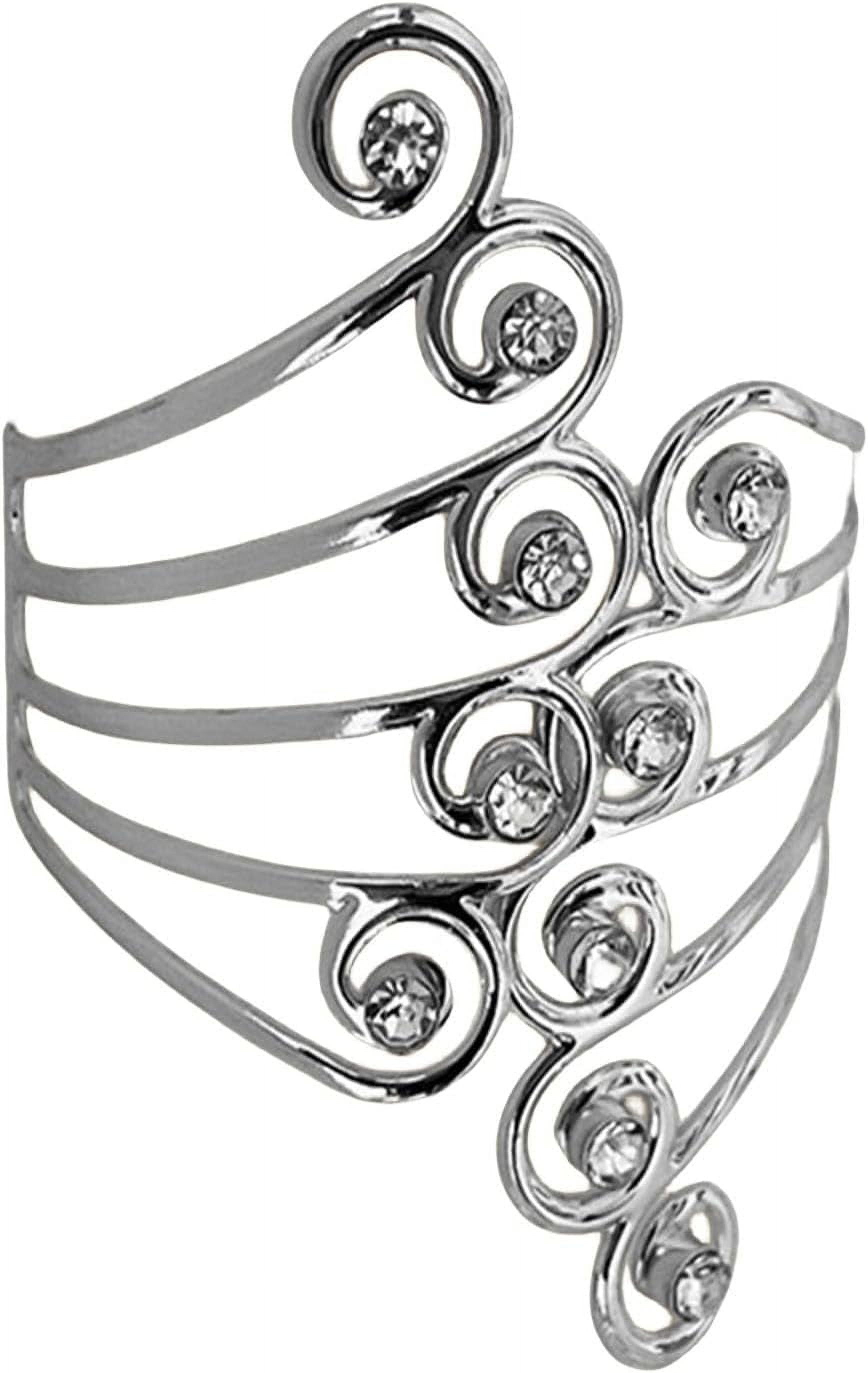 Punk Cool Gothic Upper Arm Adjustable Bracelet Open Wide Cuff Bangle ...