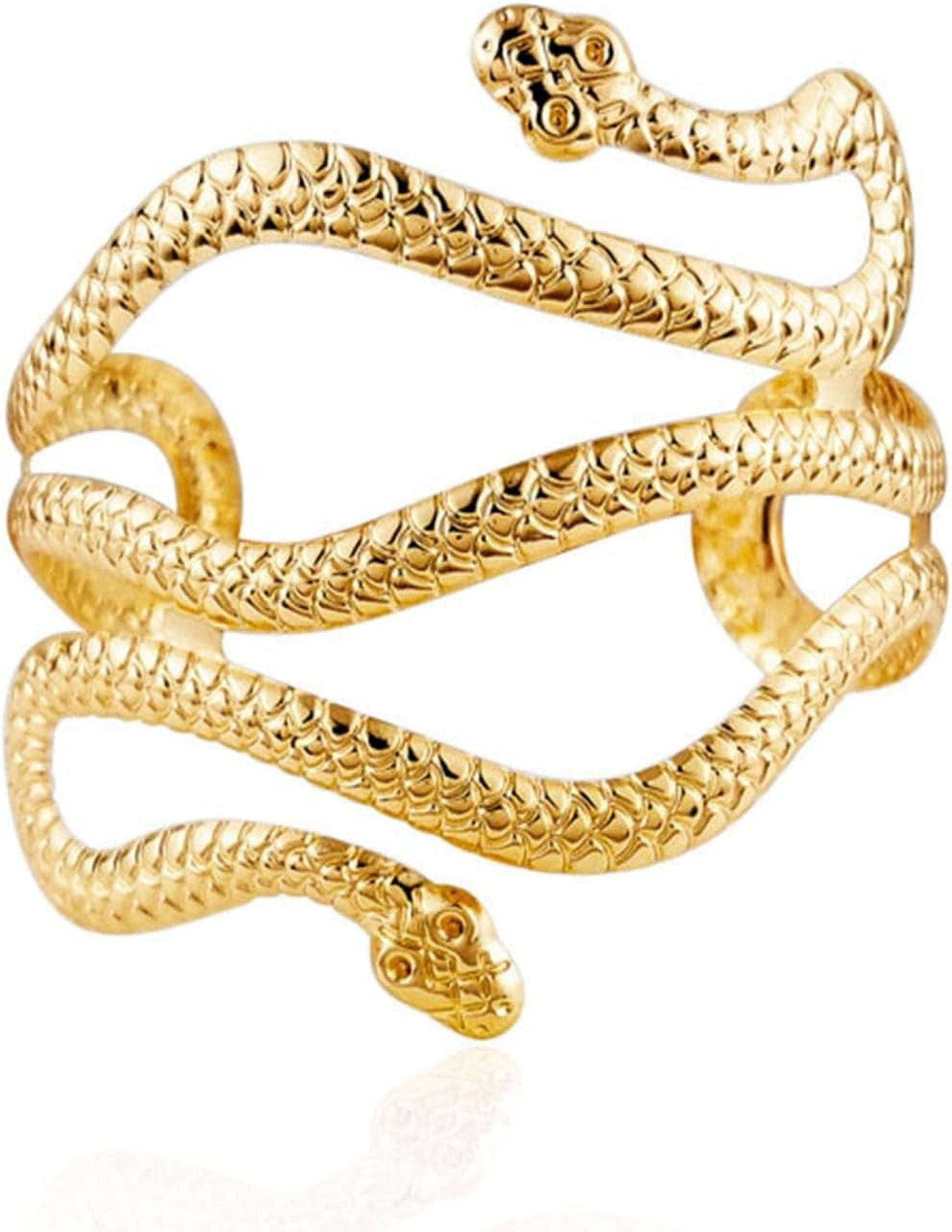 Punk Cool Gothic Upper Arm Adjustable Bracelet Open Wide Cuff Bangle ...
