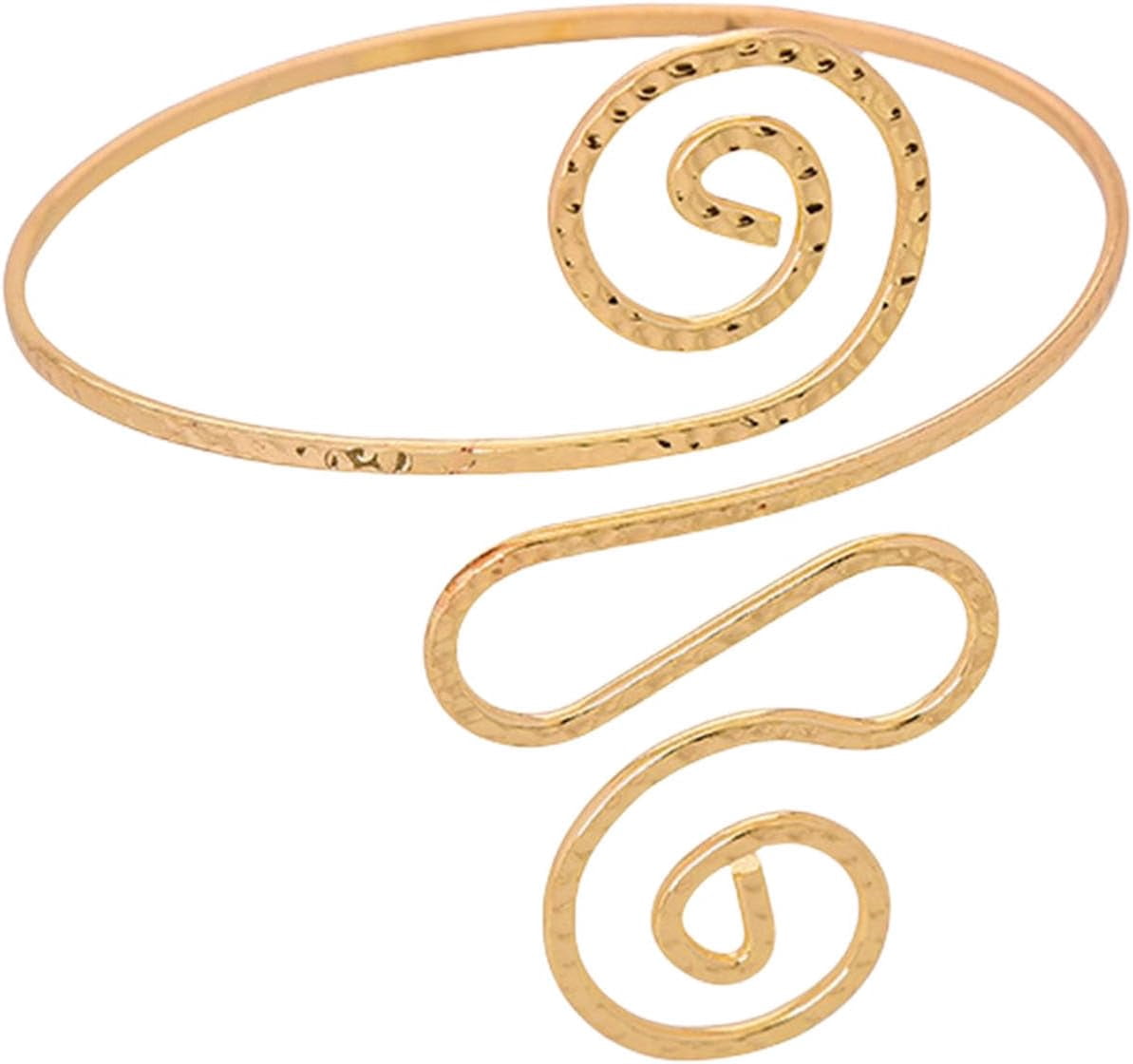 Punk Cool Upper Arm Adjustable Bracelet Open Cuff Bangle Coil Bracelet ...