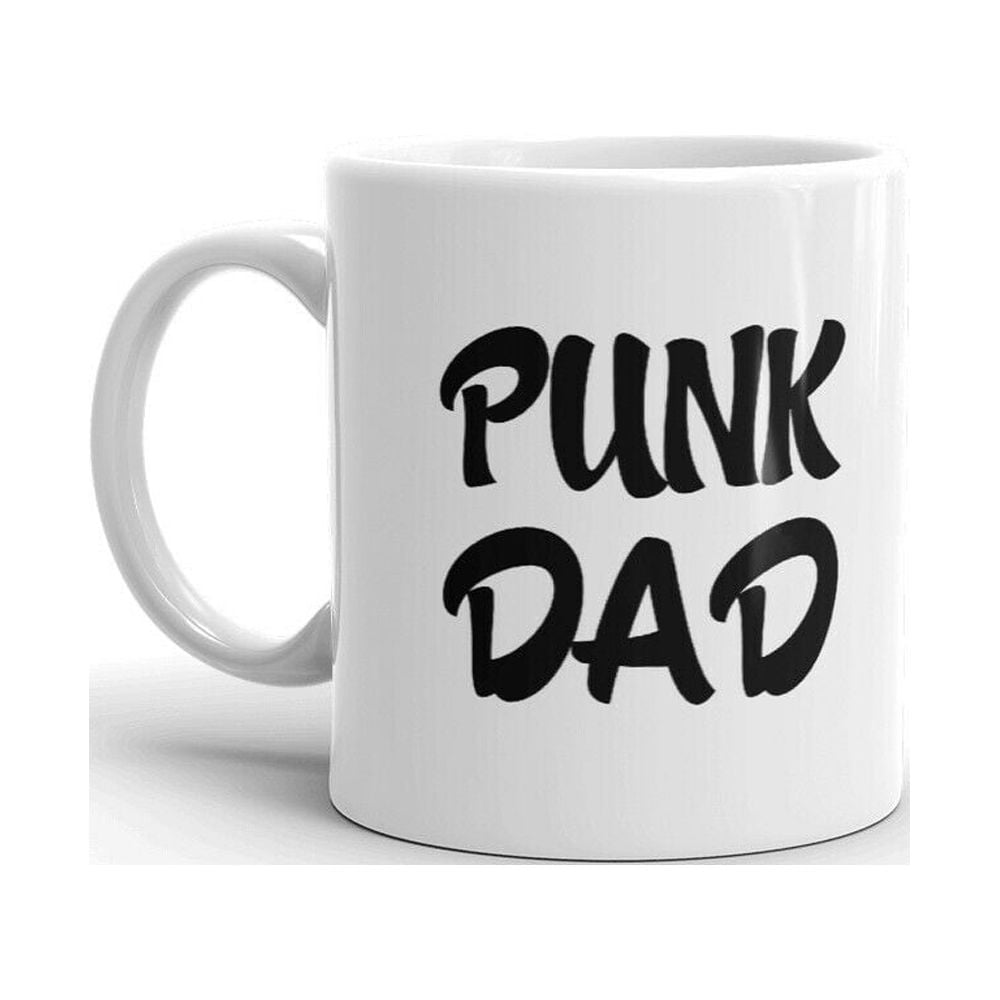Punk Dad Print Unique Fun Novelty Coffee Tea Ceramic Cup Office Work ...