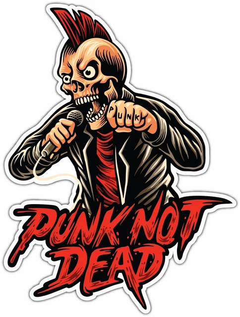Punk Not Dead Rock Roll Music Heavy Metal Car Window Stickerphone Decal ...