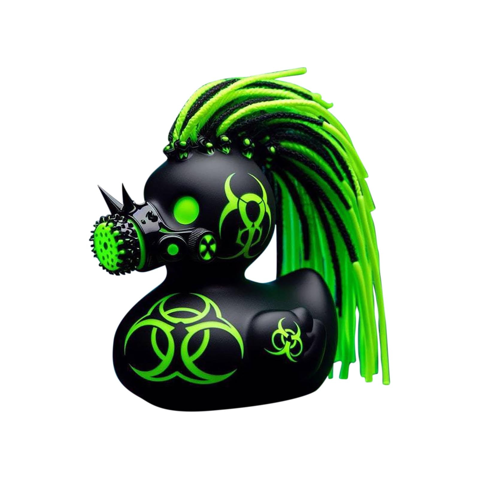 Punk Duck Figurines Duck Resin Statues Dark Duck Collectible Figures ...