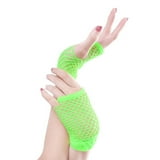 Fishnet Hand Gloves 80s Punk Goth Fishnet Fingerless Gloves - Lace Cuff ...