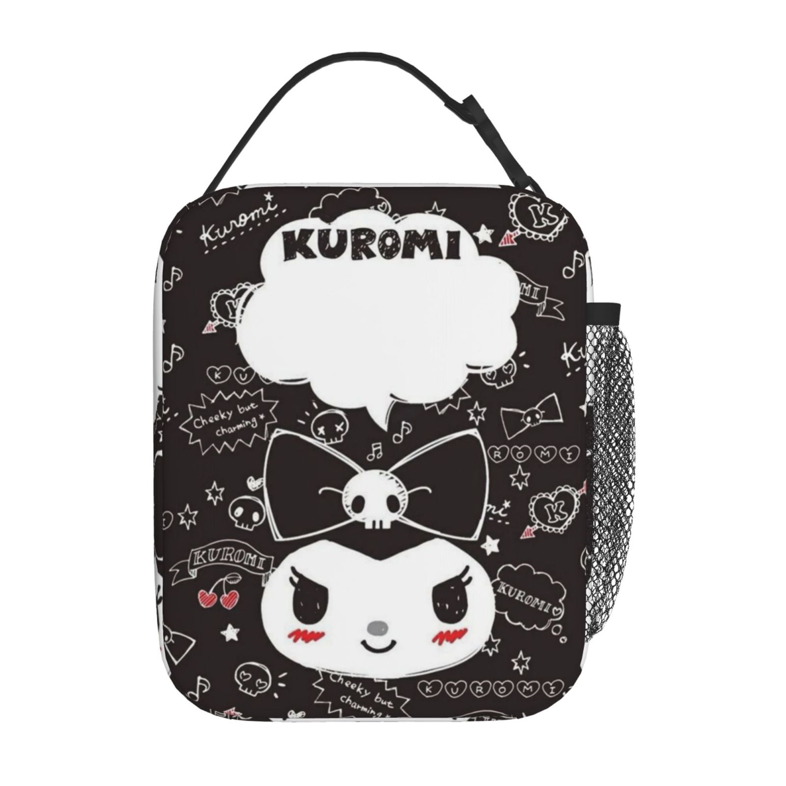 Punk Kuromi Lunch Bag Insulated Tote Cooler Small Lunch Box Reusable ...