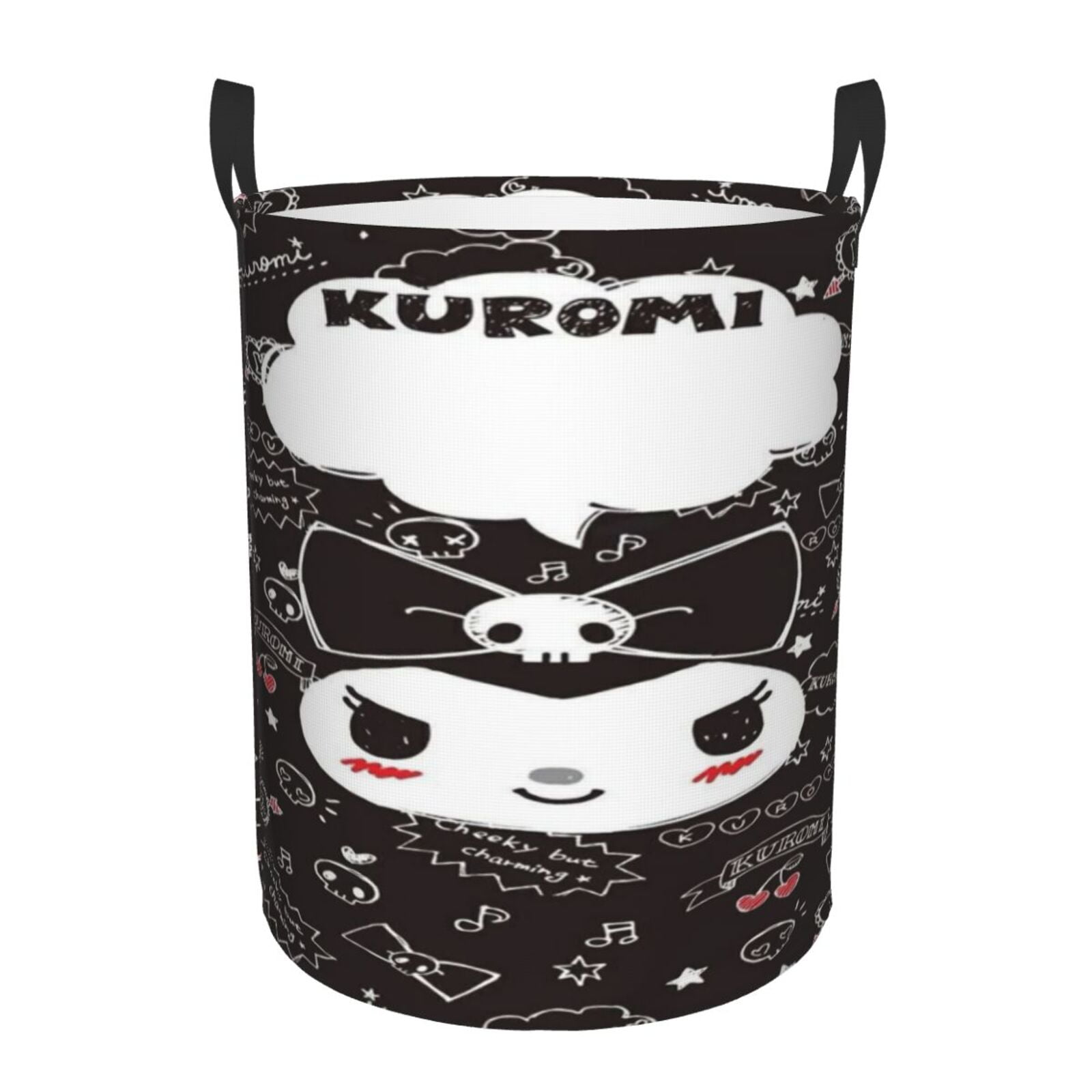 Punk Kuromi Laundry Hamper Laundrys Basket Waterproof Durable Portable ...