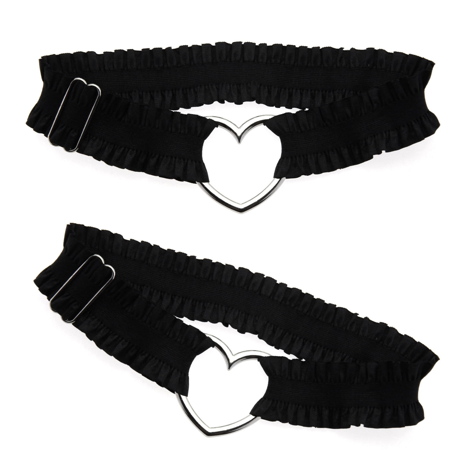 Punk Leg Garters Lace Ruched Leg for Women Unique Party Costume ...