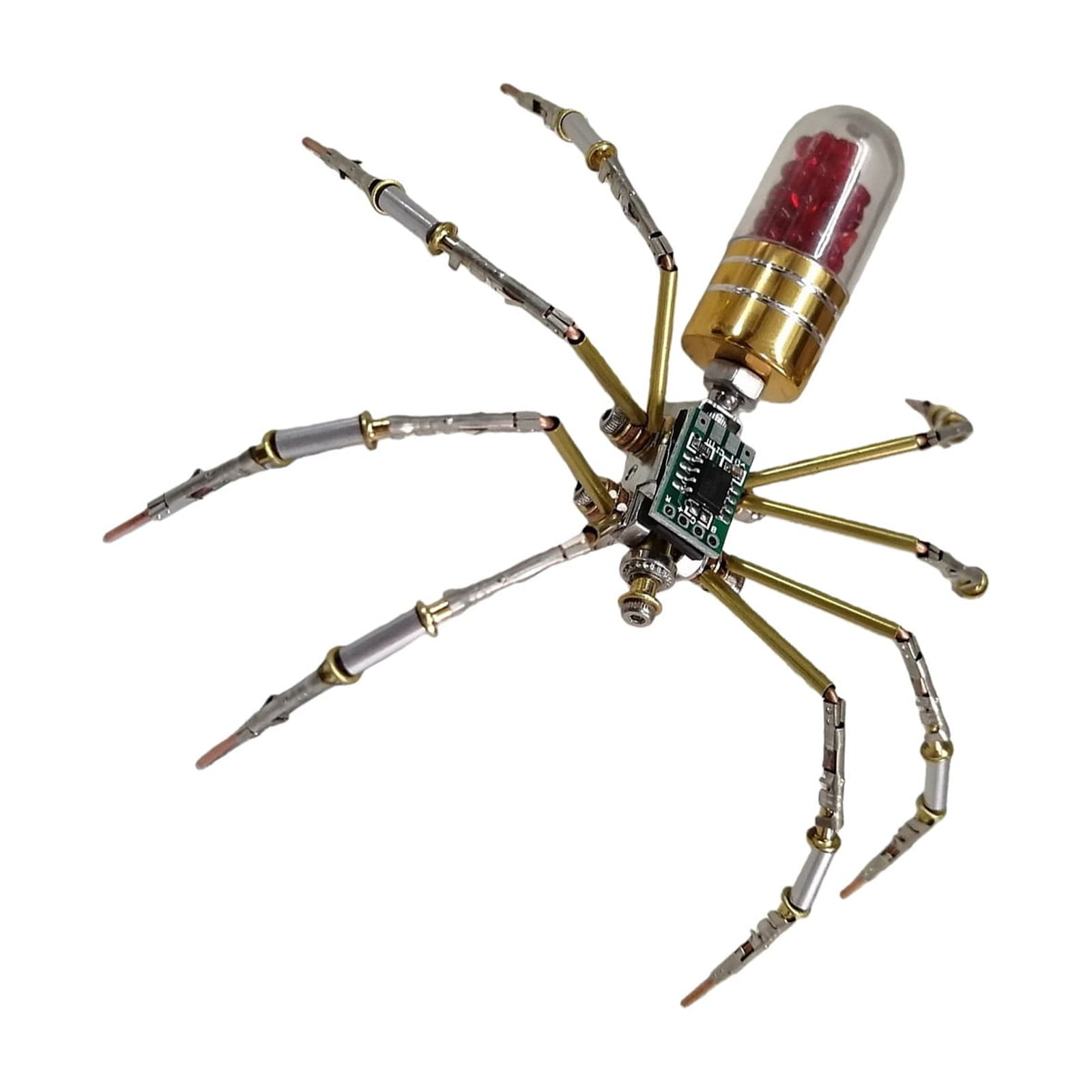 Punk Mechanical Spiders Assembly Puzzle Model Set with LED Abdomen and ...